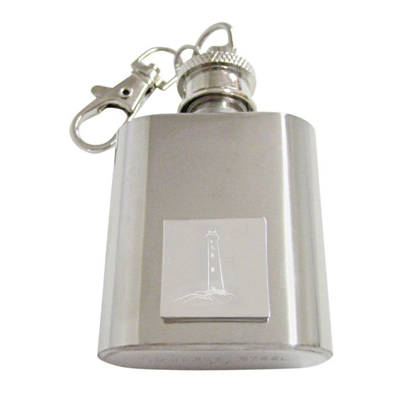 Kiola Designs | Other | Etched Nautical Lighthouse Keychain Flask ...